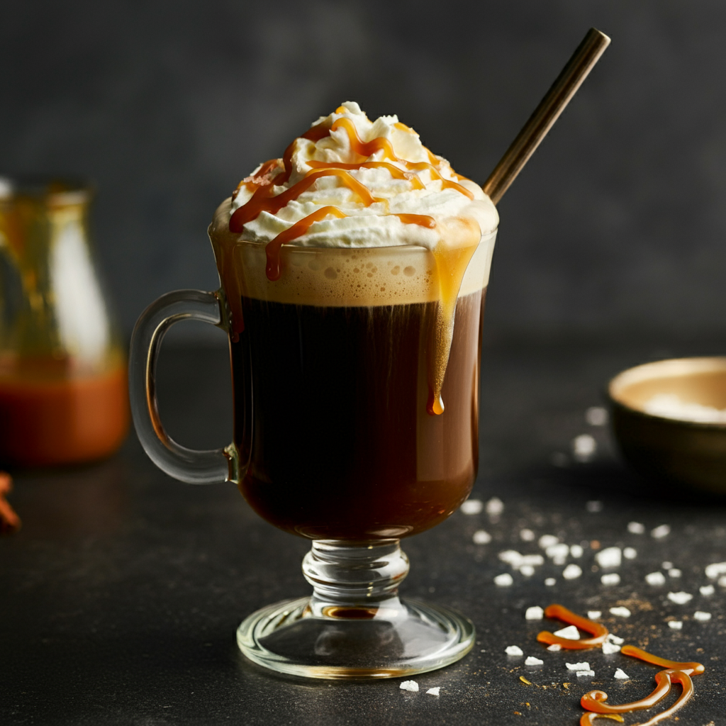 Salted Caramel Irish Coffee | Bourbon Gospel